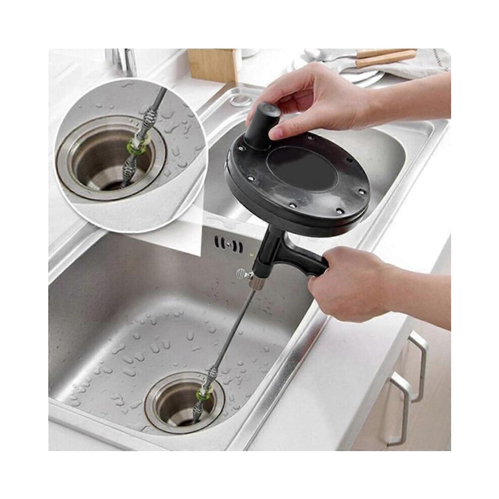 Snake Drain Unblocker Drain Auger, 7m Professional Kitchen Sink ...