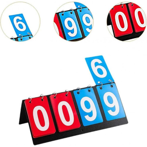 Sports Scoreboard Tabletop Score Flipper Competition Counter Flip ...