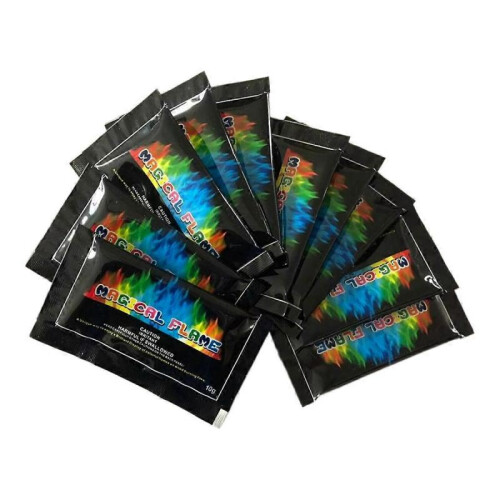 10pcs Color Changing Fire Packets,Non- Powder for Fire Pits, Bonfires ...