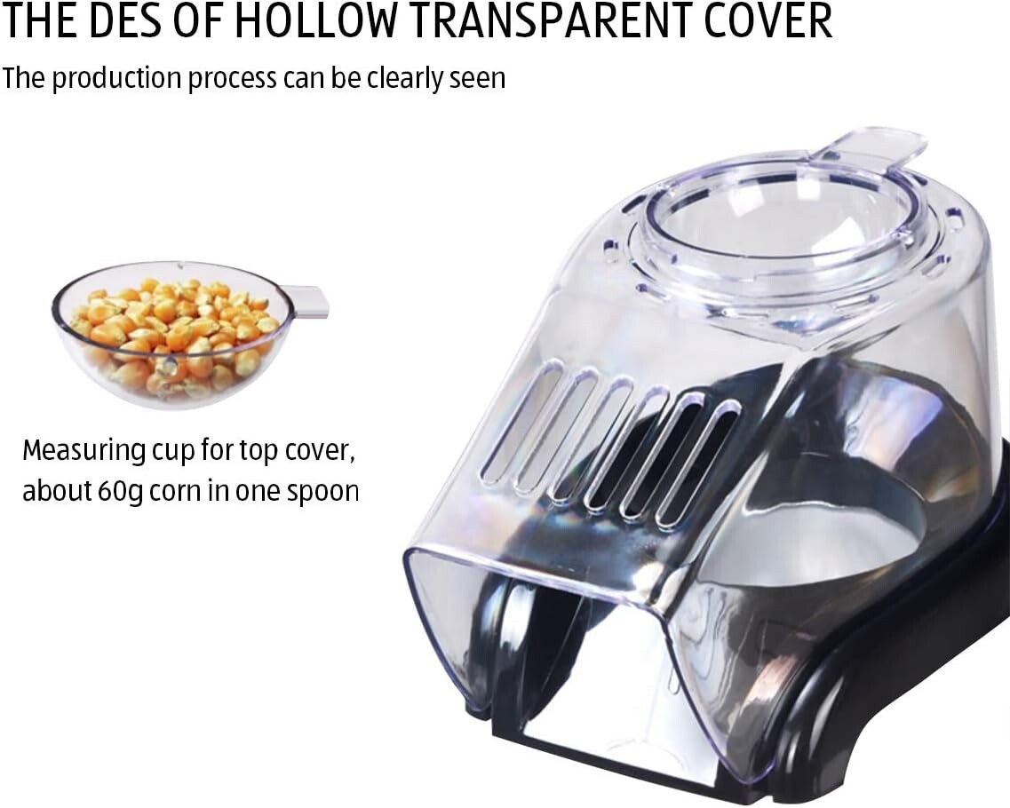 Machine à pop-corn sans huile pour des en-cas sains, machine à pop-corn ...