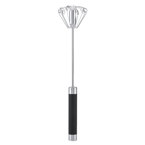 Batedor de ovos durável em aço inoxidável, semiautomático, com design ...