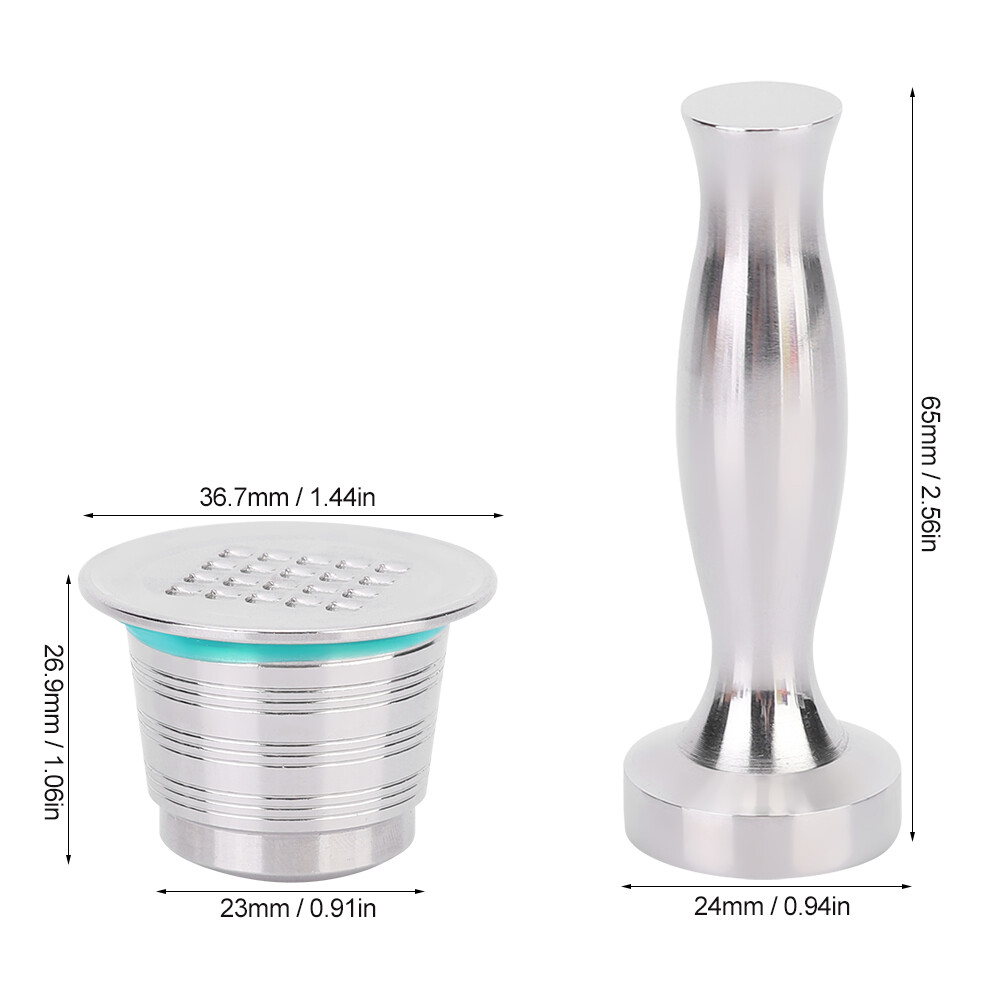 Capsules en acier inoxydable durable de qualité alimentaire, dosettes ...