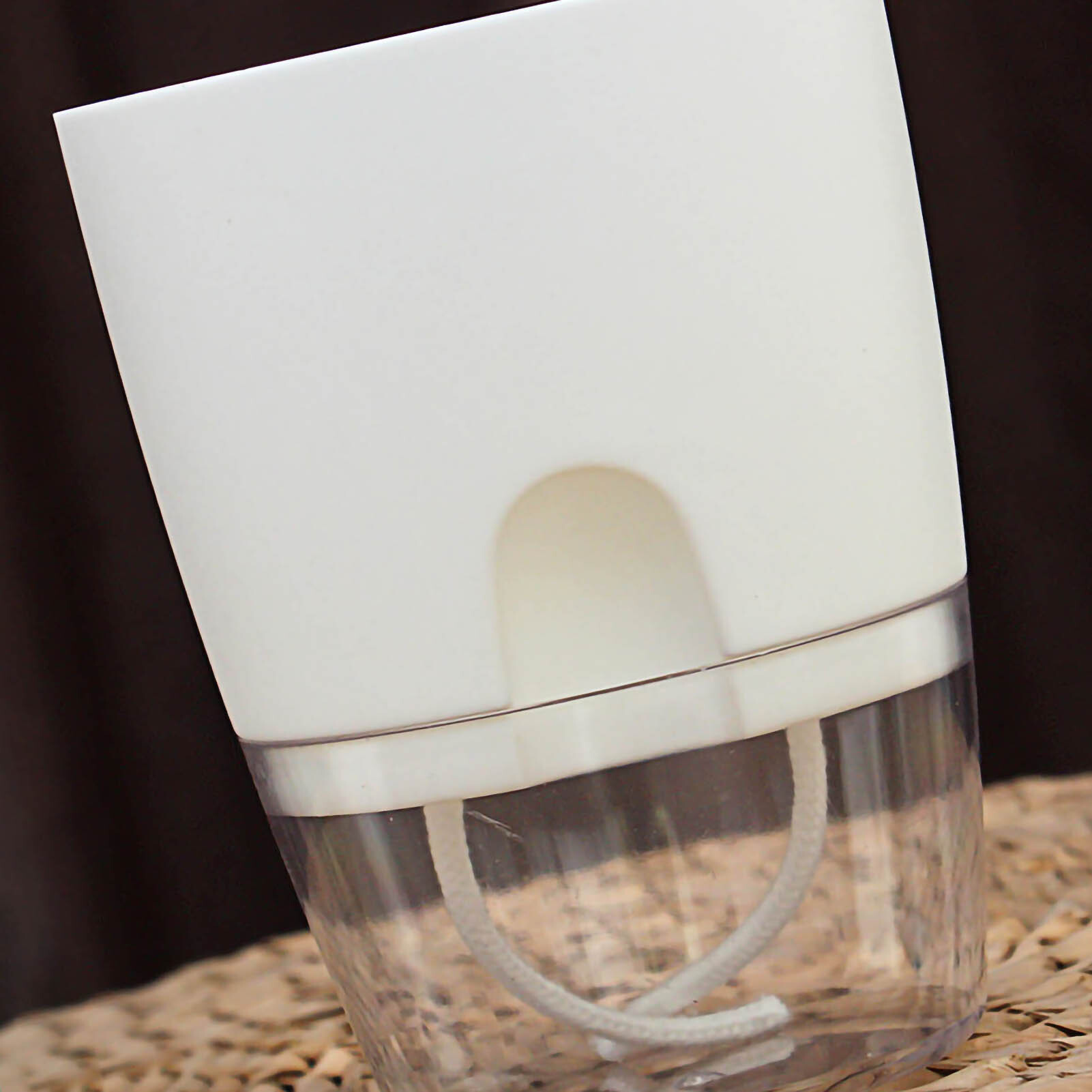 Pots carrés en plastique transparent, en polypropylène durable, avec ...