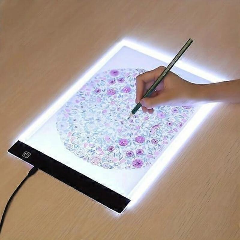A5/A4/A3 LED drawing board with 3 brightness levels light pad/light box ...