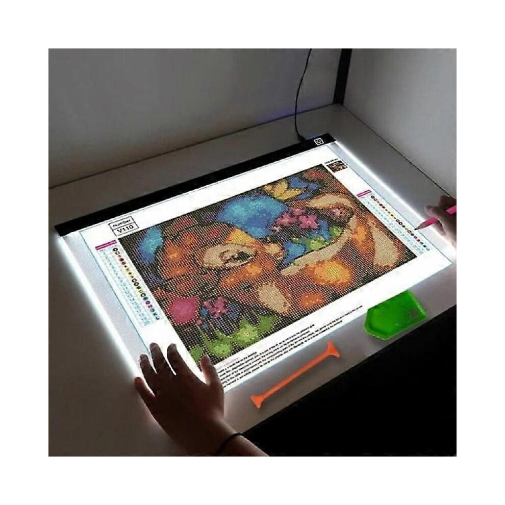 A5/A4/A3 LED drawing board with 3 brightness levels light pad/light box ...