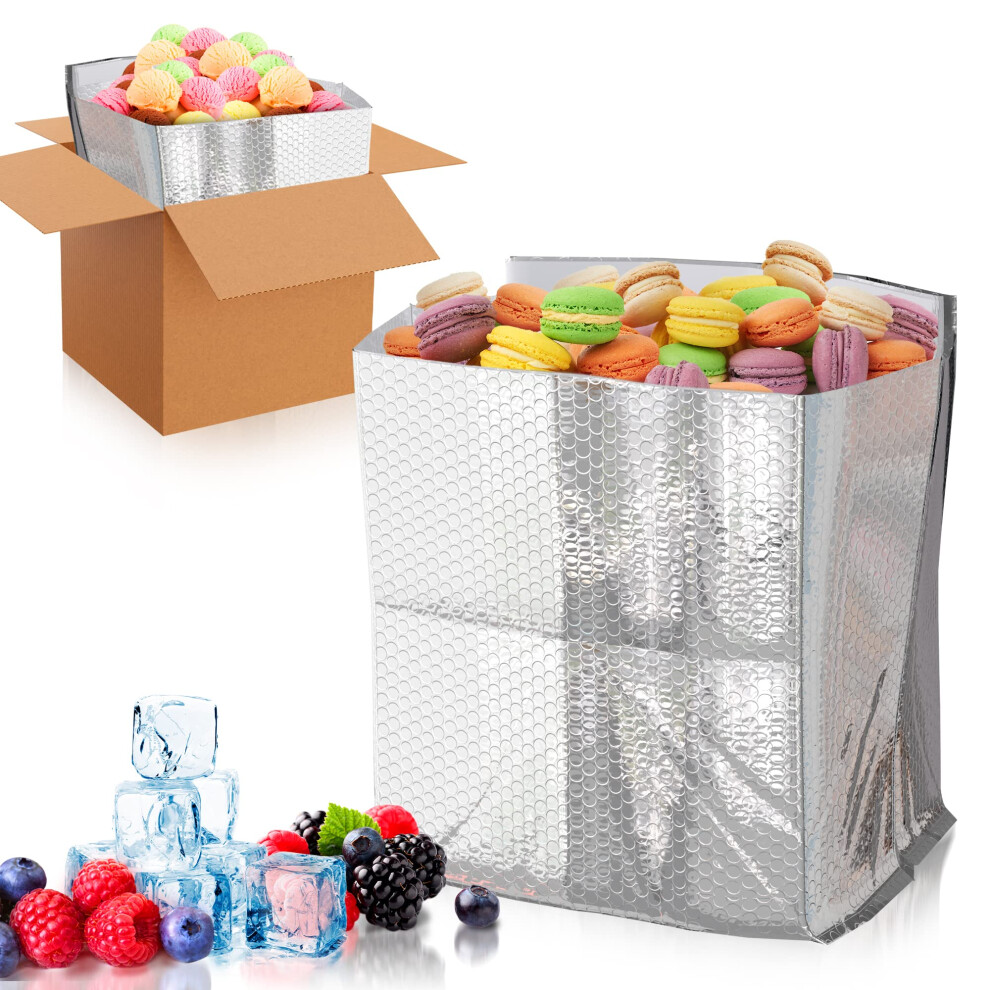 AMZ Supply Foil Insulated Box Liners - 8 x 8 x 8 Inch. 50 Pack Cold ...