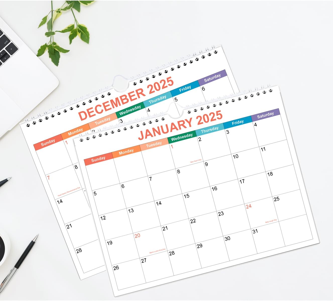 Kalender 2025, Wandkalender 20252026, von Januar 2025 bis Juni 2026, 18 ...