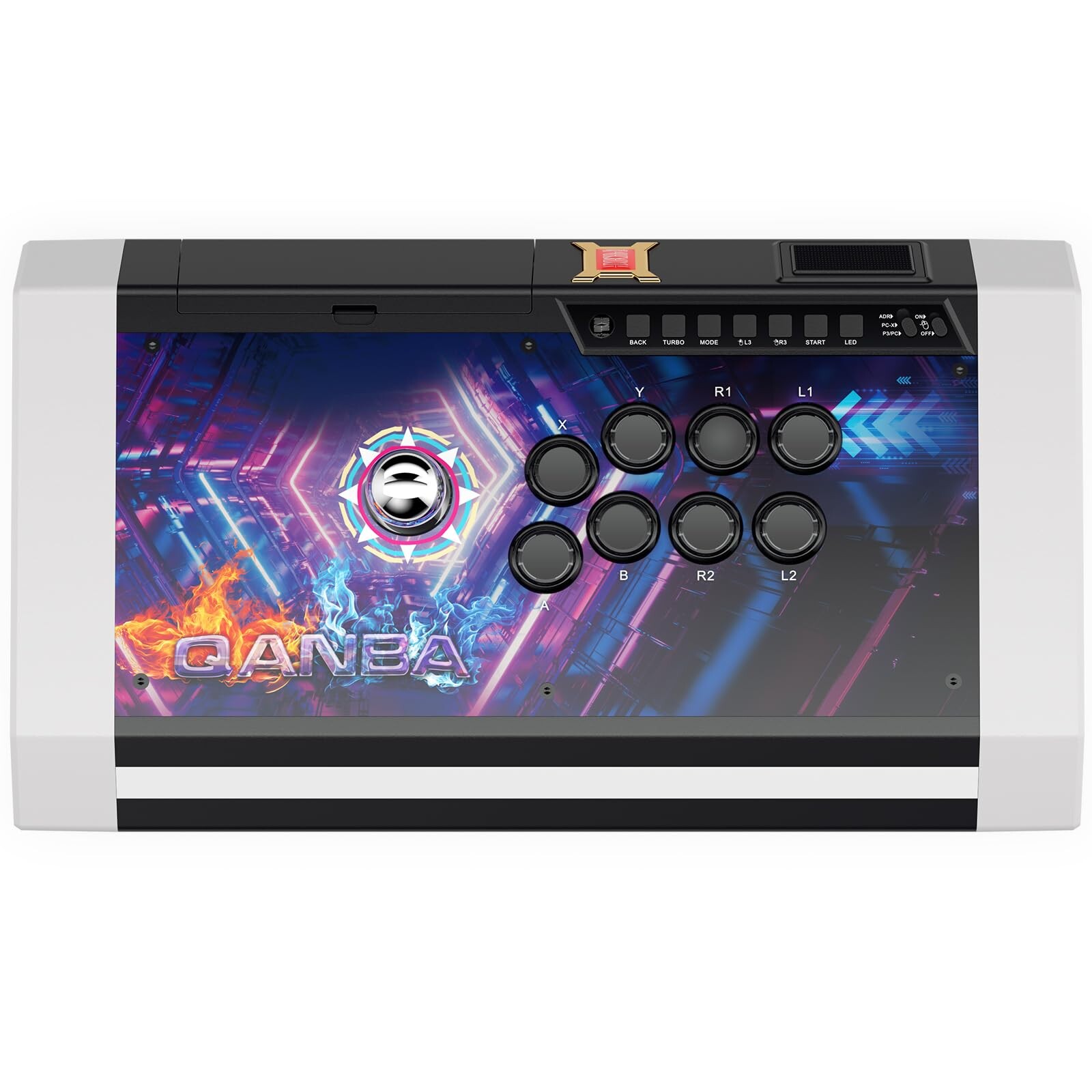 Joystick arcade silencioso Qanba Q3 Obsidian, edicin multifuncin para ...