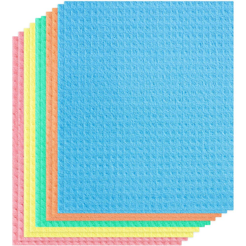 Essuie-tout absorbants réutilisables pour la cuisine, chiffon éponge en ...