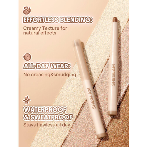 SHEGLAM Creamsicle Eyeshadow Stick Lightweight Buildable Formula Easily ...