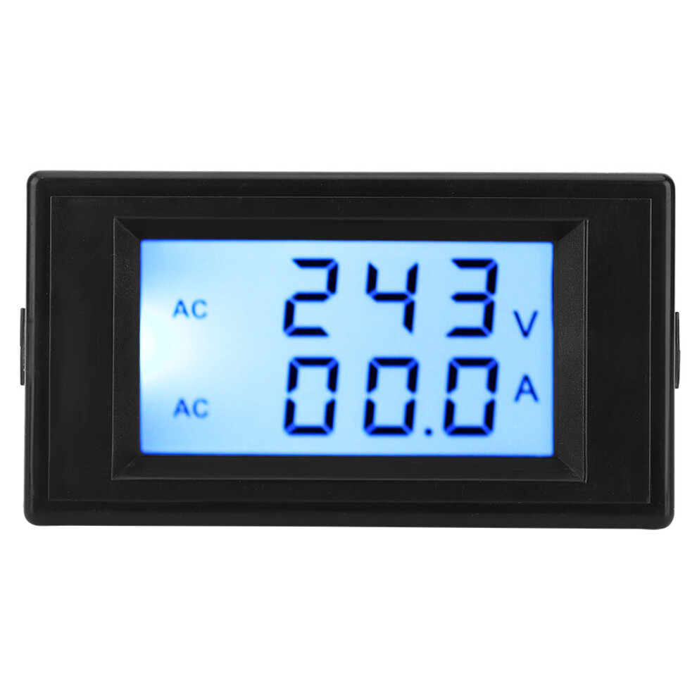 D69-2042 LCD Voltmeter Ammeter AC80-300V AC0-50/100A Precision & Black ...