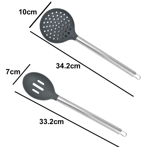 melhor amigo do chef: colheres de silicone de qualidade alimentar ...