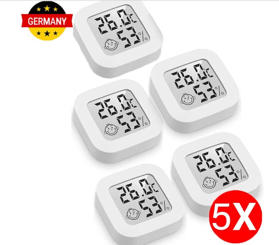 Temperatur- und Feuchtigkeitsmonitor im kompakten Design ...