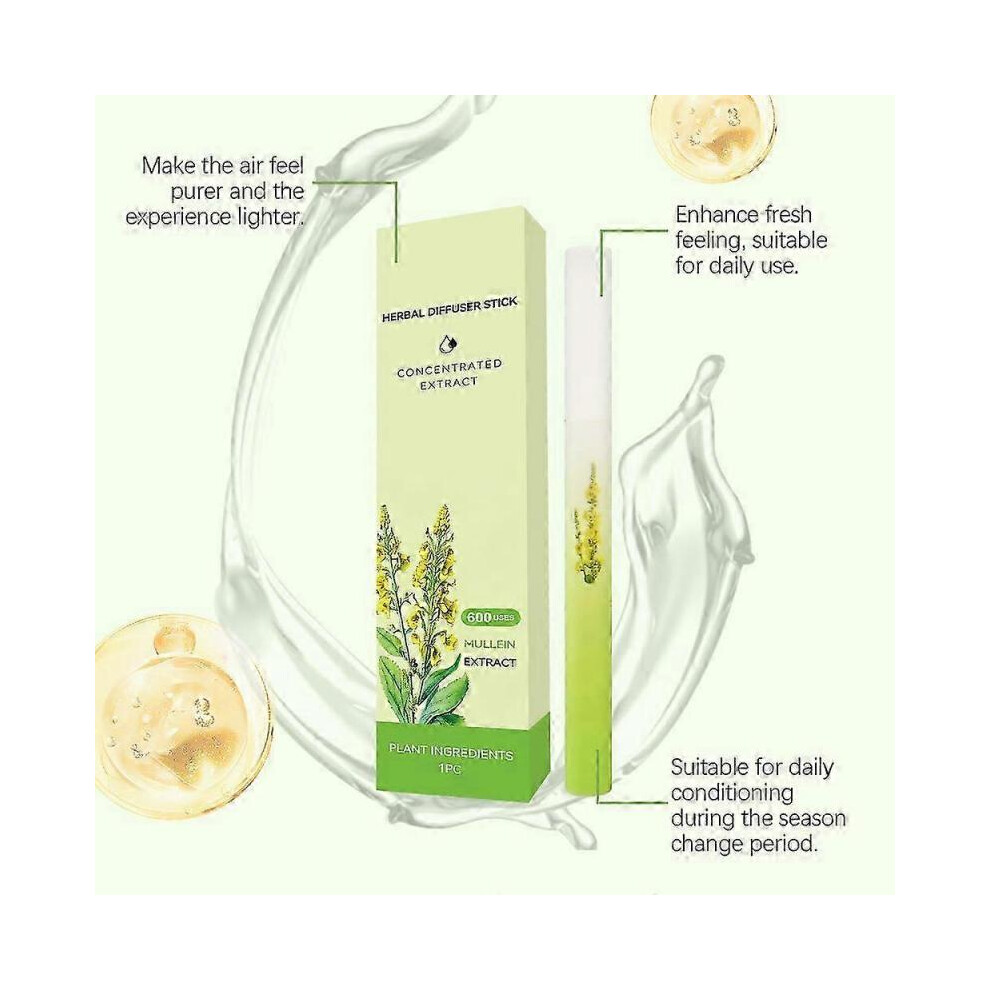 Mullein Herbal Diffuser Upgraded with Extracts of Mullein, Thyme and ...