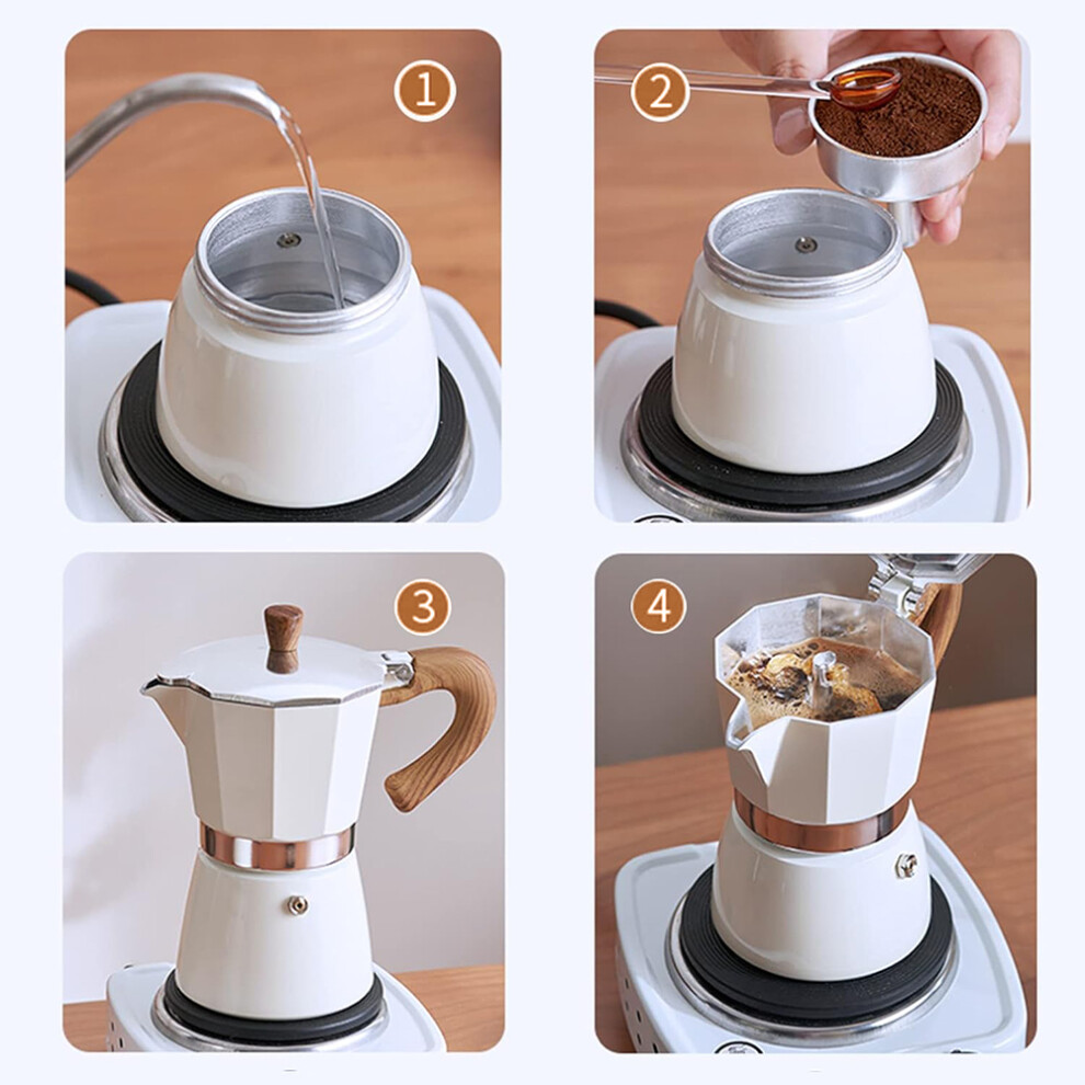 Cafetière cubaine manuelle à percolation, cafetière italienne 3 tasses ...