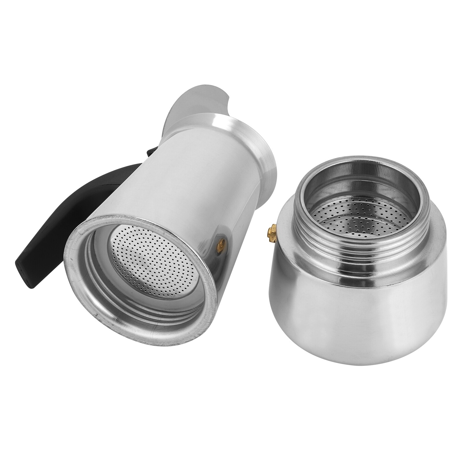 Cafetière compacte à percolation en acier inoxydable avec poignée ...