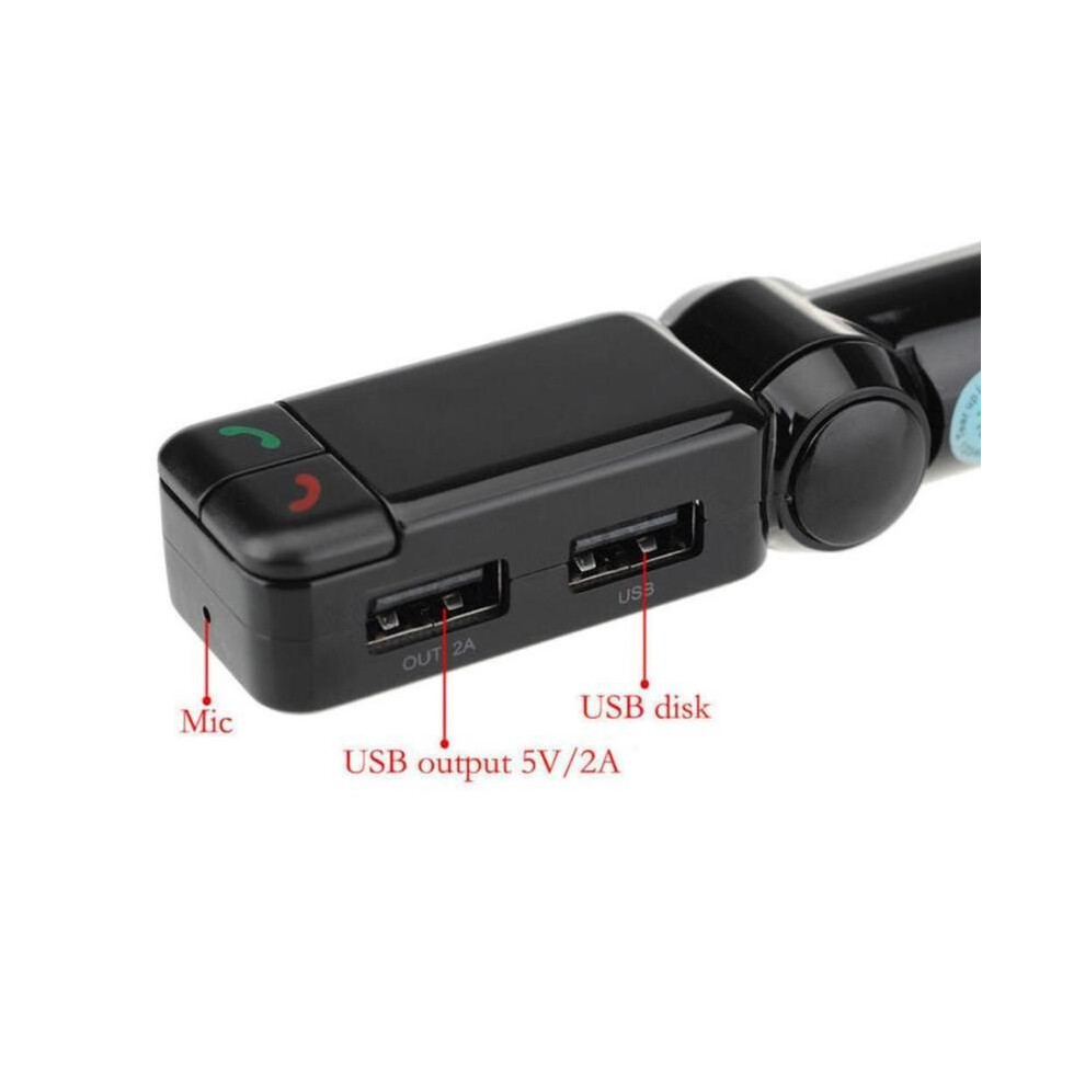 (Schwarz) FM-Modulator Auto-MP3-Player Freisprecheinrichtung Kabelloses ...