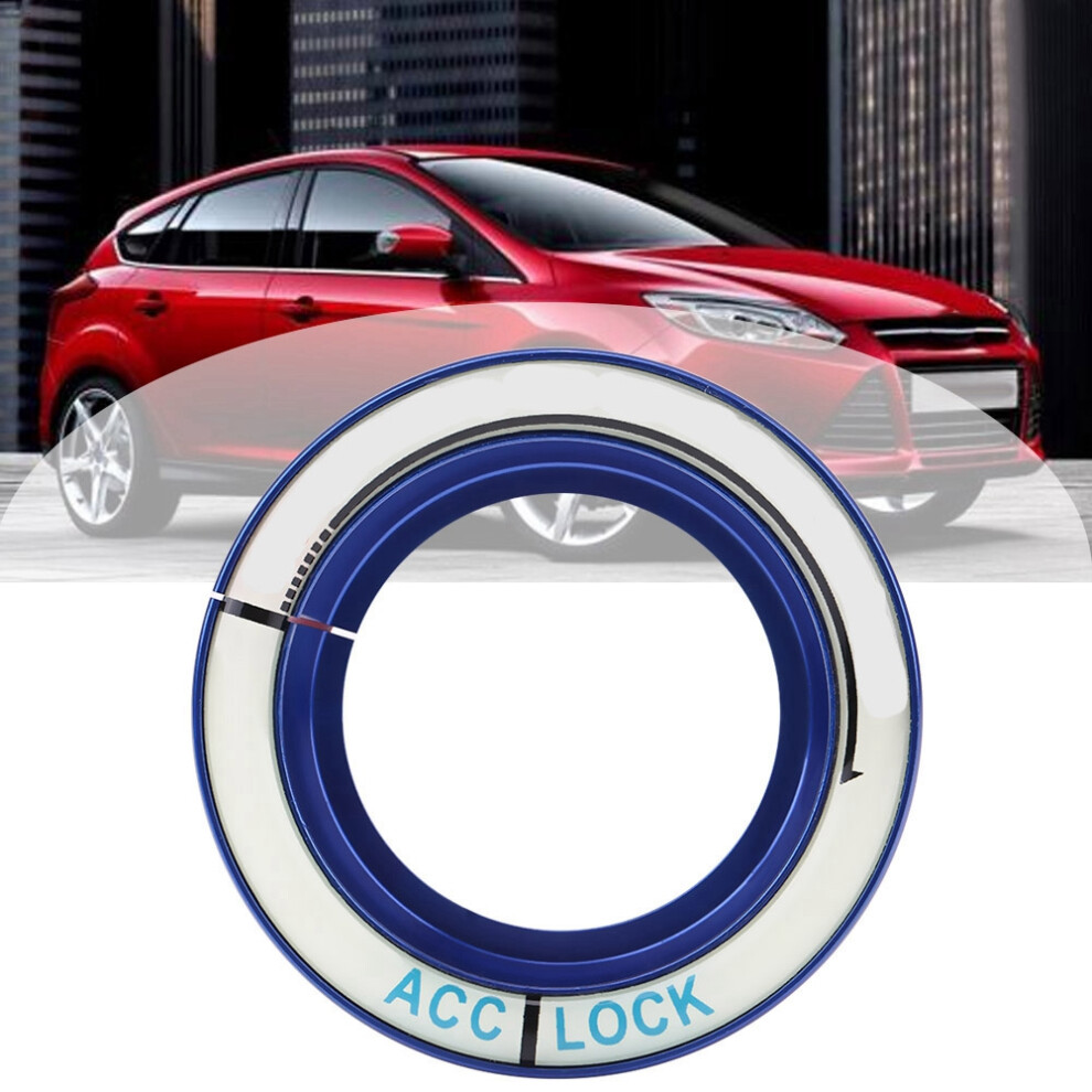 Car Key Hole Cover for Ford Focus Blue Ignition Switch Ring Easy Fit on ...
