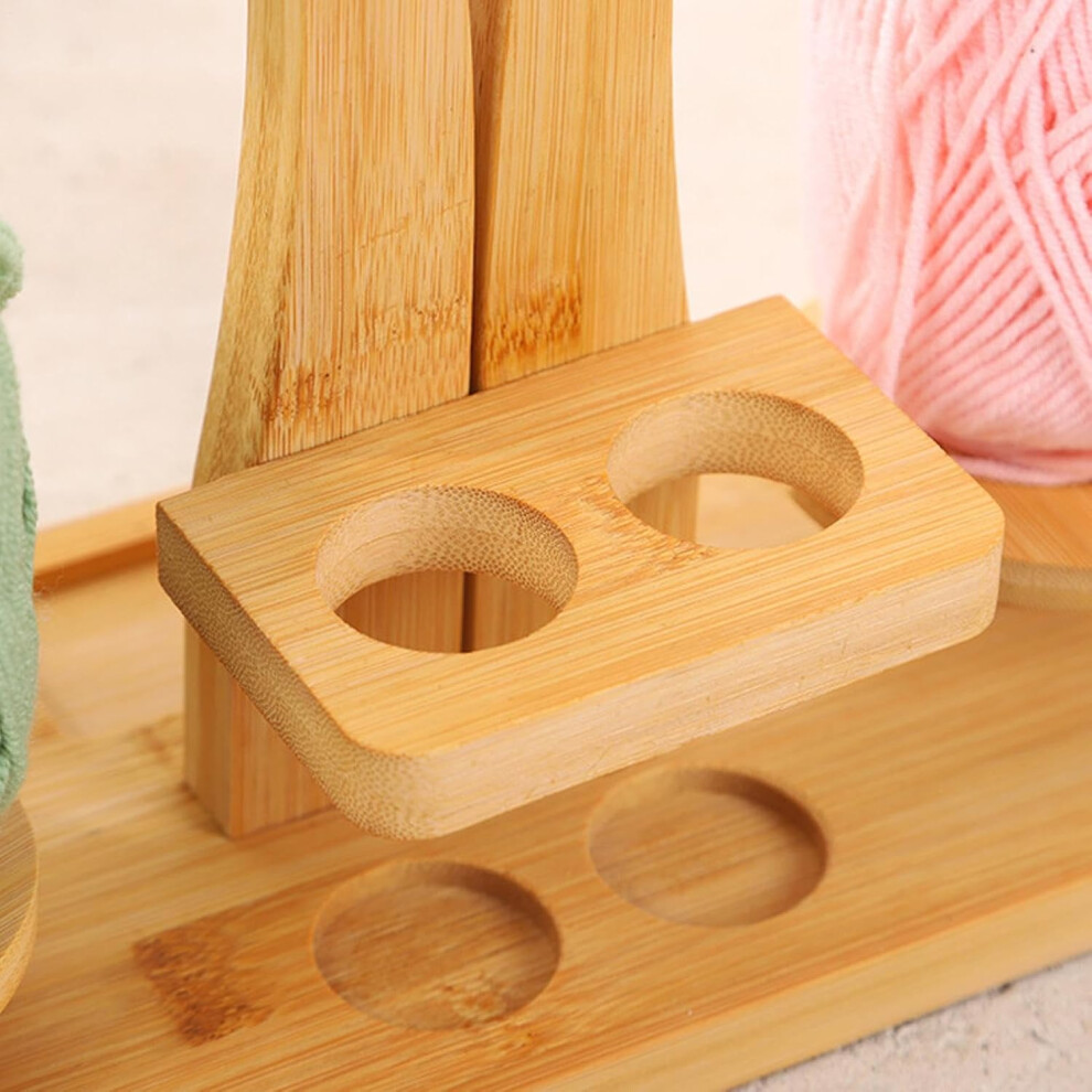 Yarn Roller Manual Yarn Ball Winder, Double Spindle Crochet Tool, Wood ...