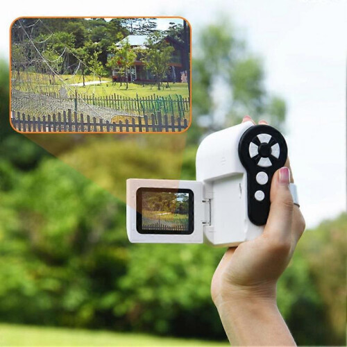 (No TF Card, Green) 1000X Handheld Microscope for Kids HD Screen Lens ...