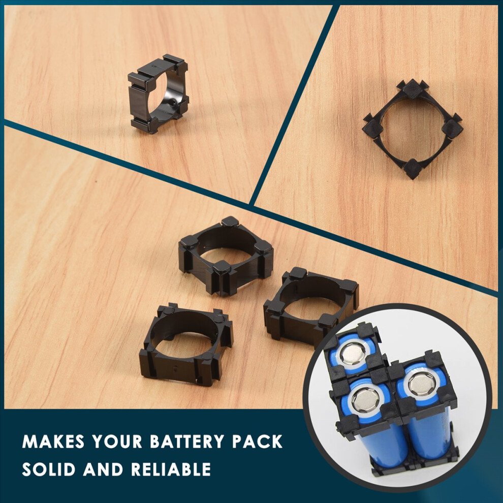 100Pcs 18650 Lithium Cell Cylindrical Battery Case Holder Bracket For ...