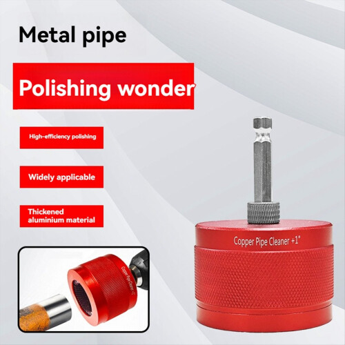 Copper Pipe Cleaner Set for Drill&2 Brush Blades,Plumbing Tools for ...