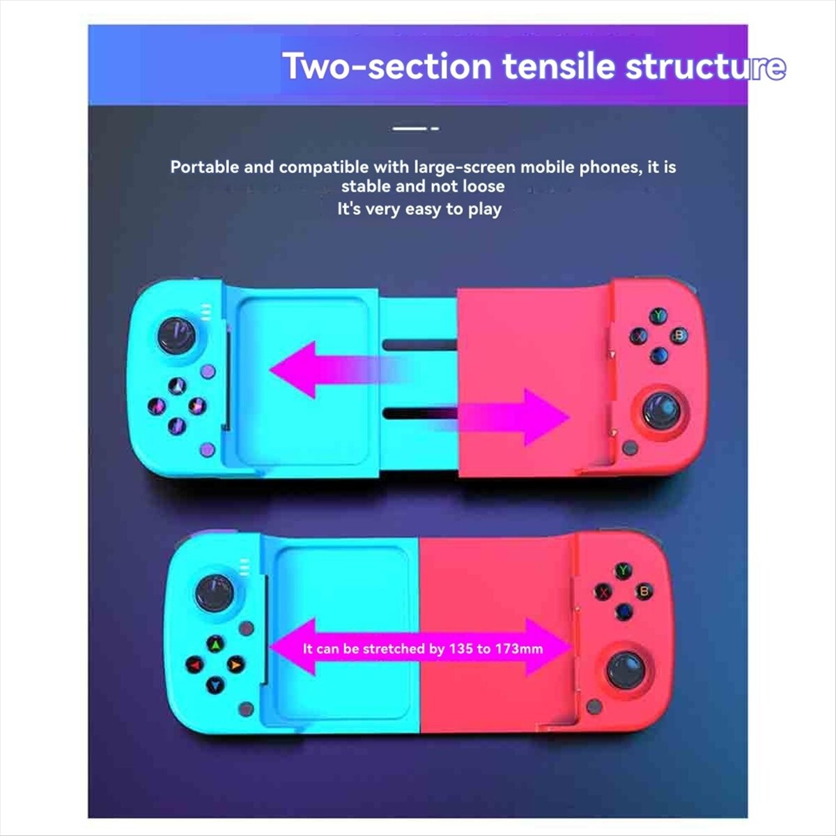 D3 Stretchable Mobile Game Controller 3D Joystick Bluetooth 5.0 ...