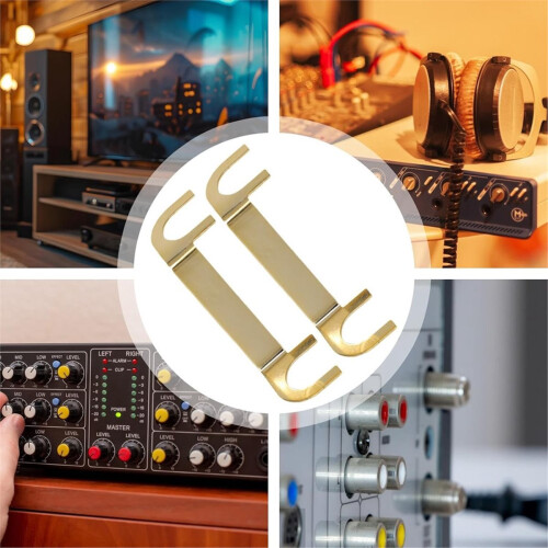 Copper Speaker Wire Connector - Gold Speakers Wiring Lug, Heavy Duty ...