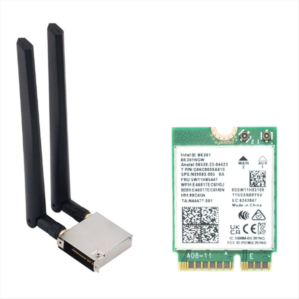 BE201 BE201NGW WIFI7 Card M.2 Cnvio3 8774Mbps Tri-Band Bluetooth5.4 ...