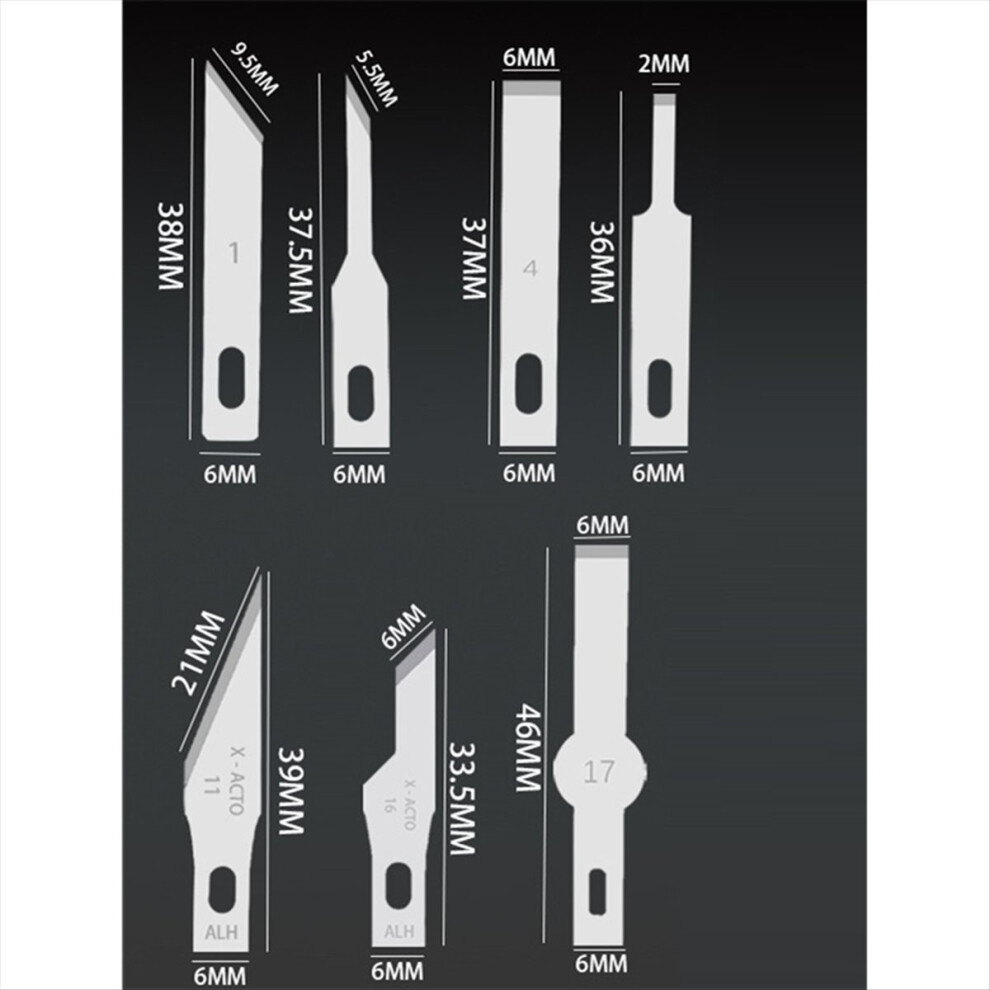70 lames de scalpel antidérapantes en métal pour la gravure et la ...