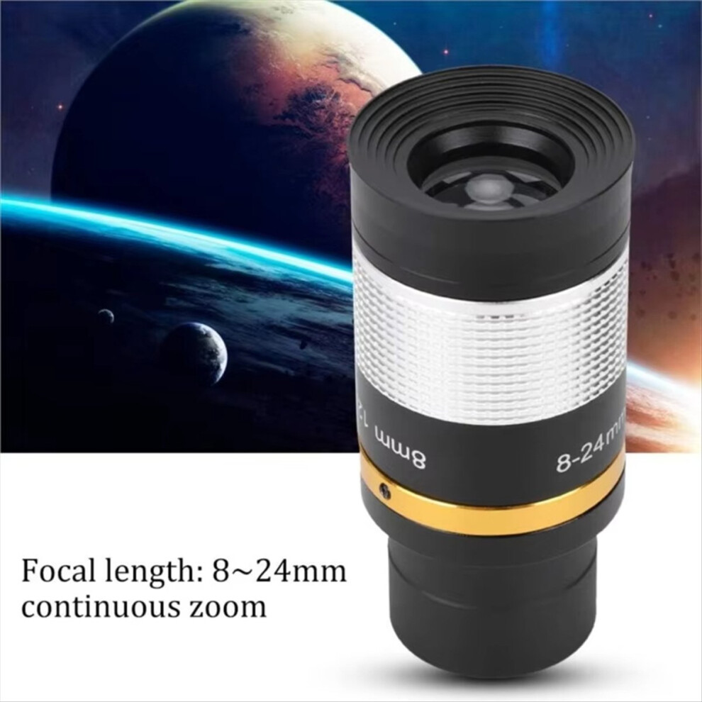 8-24 mm Zoom-Okular für Teleskope, mehrfach vergütete Optik, Okular ...