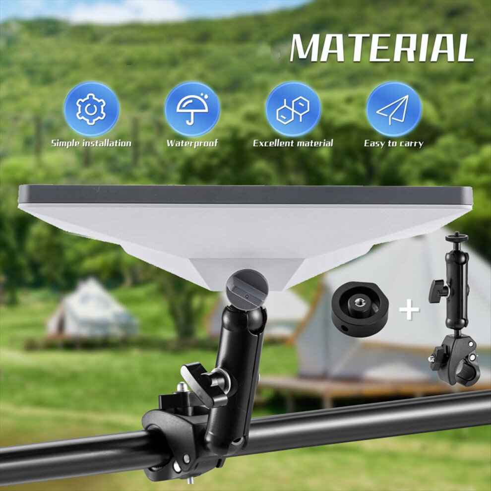 RV Ladder Pole Mount with Adjustable Angle Clamp, Universal Bracket for ...