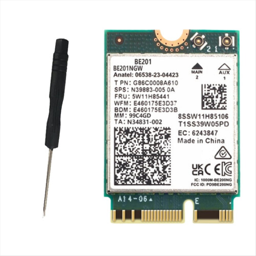 BE201 WIFI7 Card 8774Mbps Tri-Band Bluetooth5.4 WiFI 7 Wireless WIFI ...