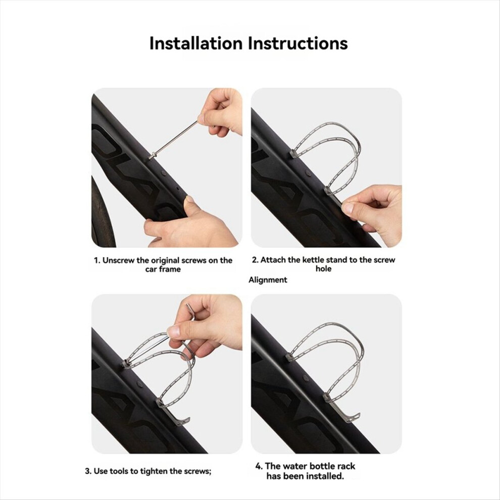 T30 Titanium Water Bottle Cage 8.5g Ultra Light Road Bike Skeletonized ...