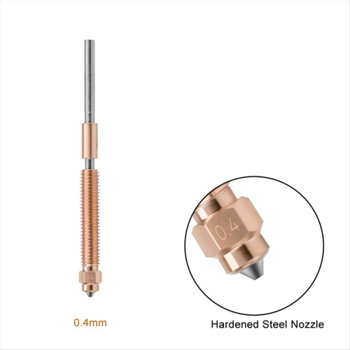 For K2 Plus Hotend Kit Ceramic Heating Block Replacement Hot End for 3D ...