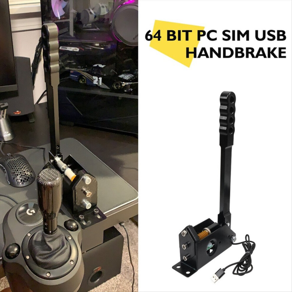 64-Bit-USB-Handbremse mit Hall-Sensor für PC Windows Sim Racing Games ...