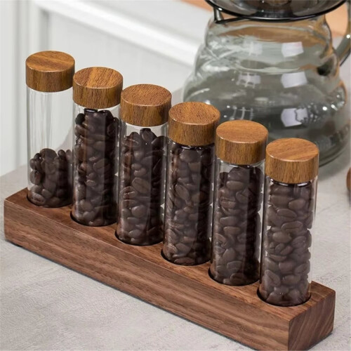 Coffee Bean Display Stand, Coffee Bean Storage, Glass Coffee Bean ...