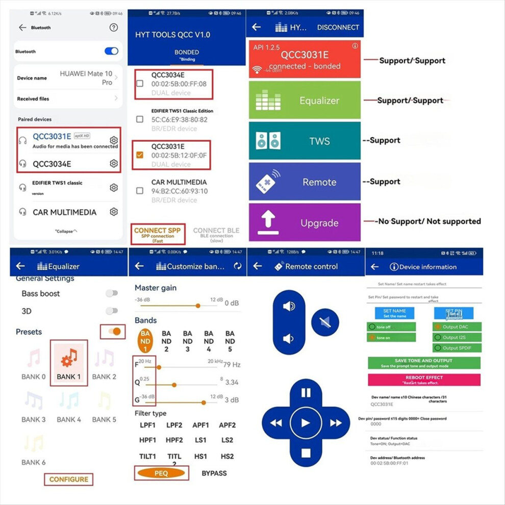 Module audio stéréo Bluetooth 5.1 QCC3034, sortie I2S sans perte APTXHD ...