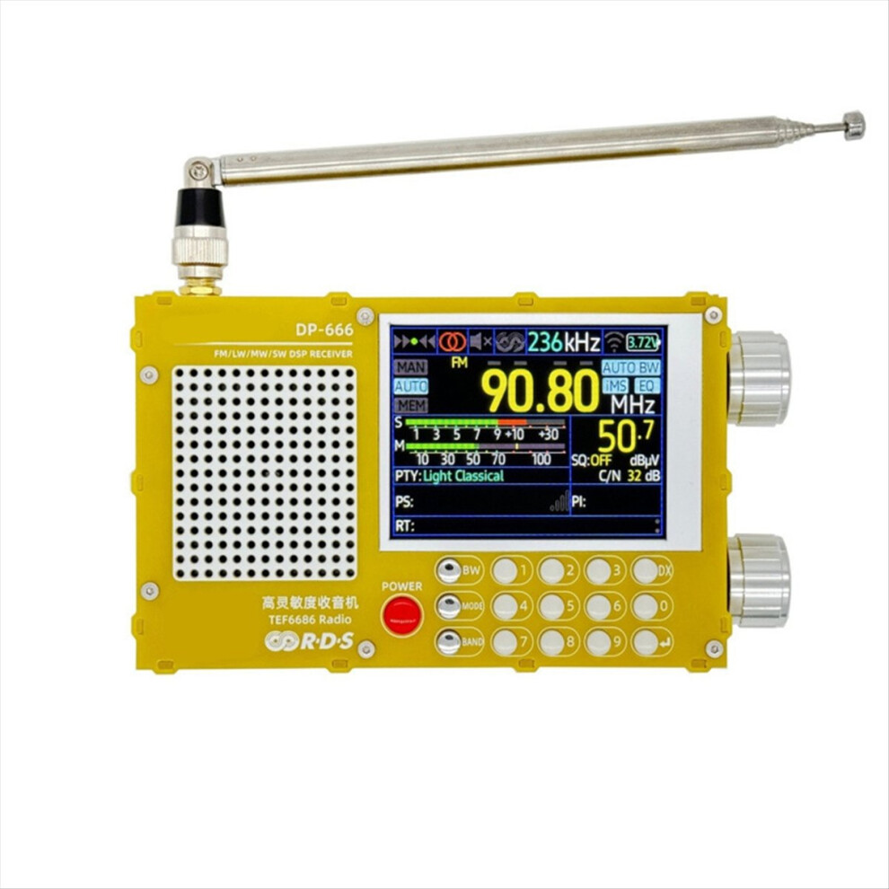 DP-666 TEF6686 Radio High Sensitivity Full Band FM AM FM Short Wave ...