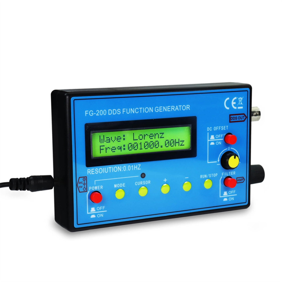 FG-200DDS DDS Function Signal Generator Frequency Counter 0.01HZ-500KH 7.83 Function Signal ...