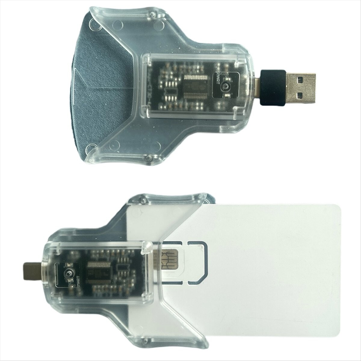 Lecteur de cartes à puce USB à contact, lecteur de cartes intelligent ...