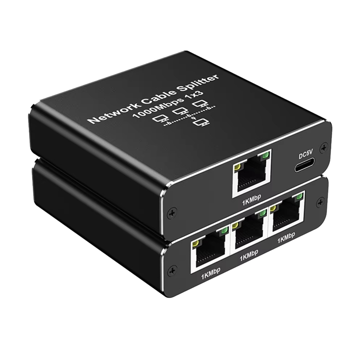 Adaptateur Ethernet 1000 Mbps, répartiteur Internet LAN Cat 6 RJ45 ...