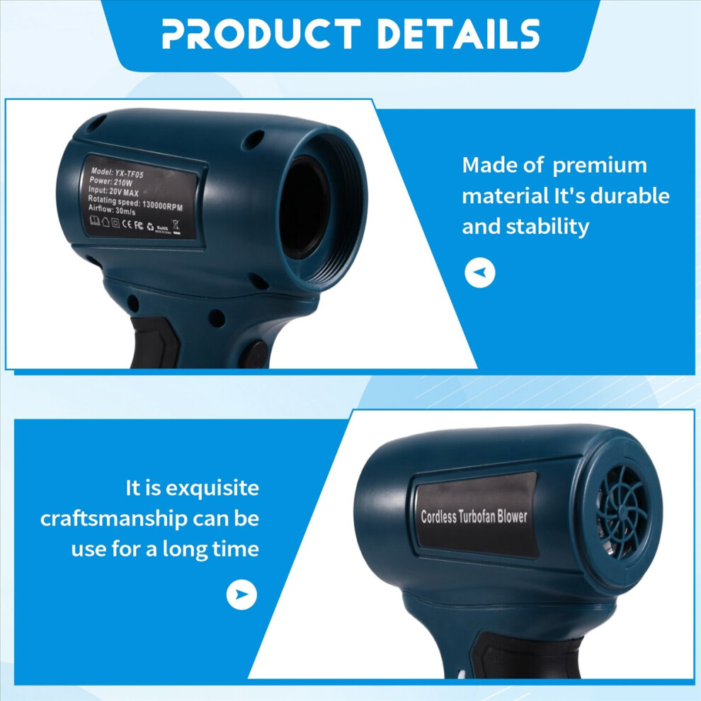 Brushless Air Duster 13000RPM Electric Air Blower Dust Jet Fan Computer ...