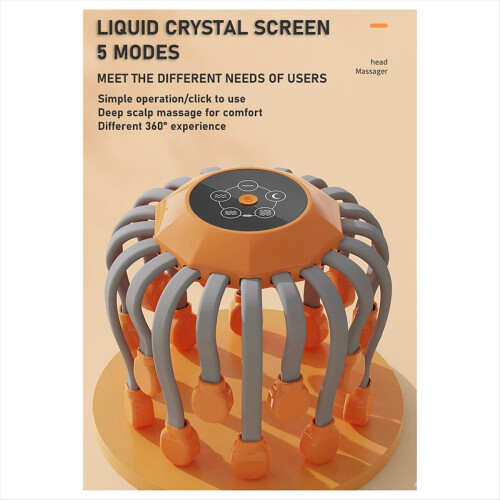 20Massage Heads Scalp Head Massager Red Light Therapy Vibrator Octopus ...