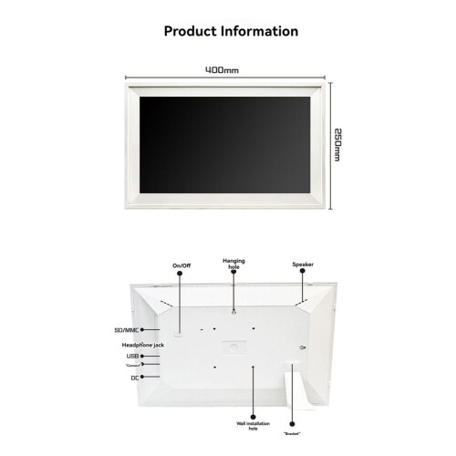 WIFI 15.6inch Hindetel Digital Family Calendar Touch Screen Wall ...