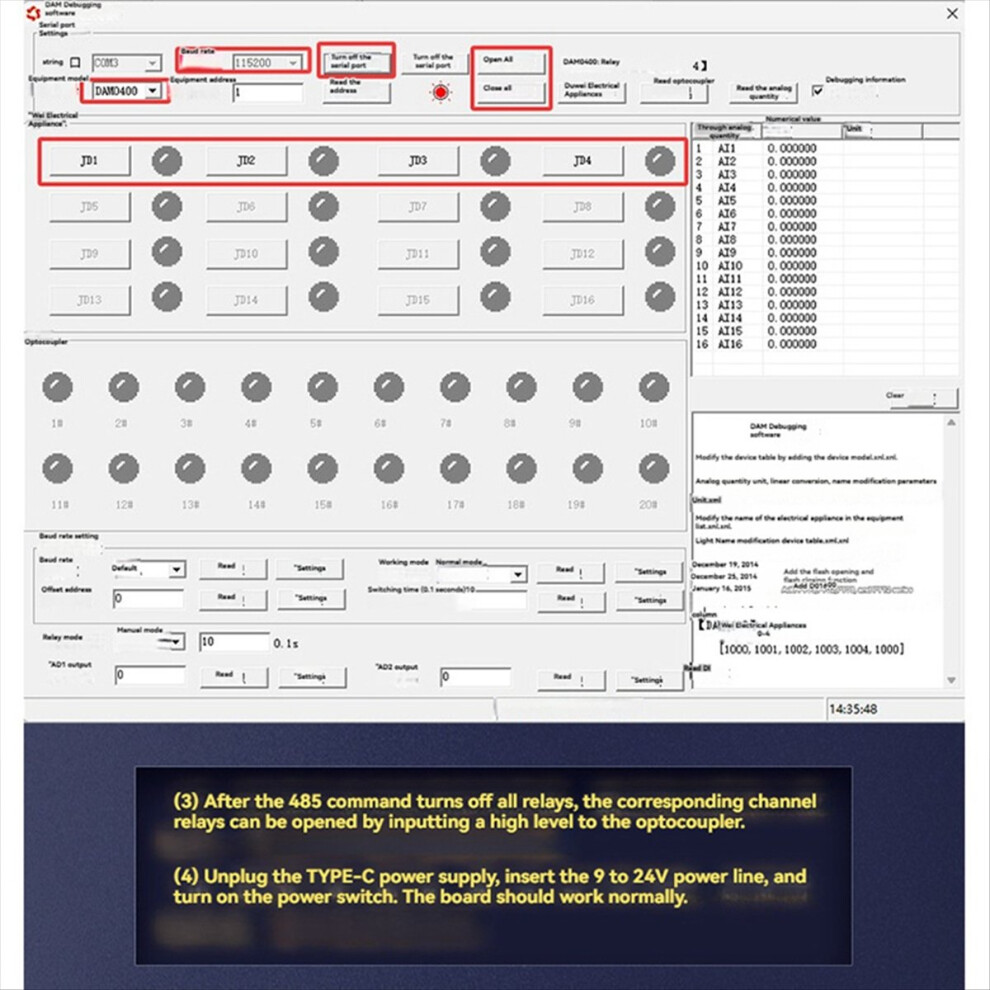 ESP32 Modbus 4 Channel Relay Module 9-24V TYPE-C with RS485 WIFI Bluetooth Support Modbus on OnBuy