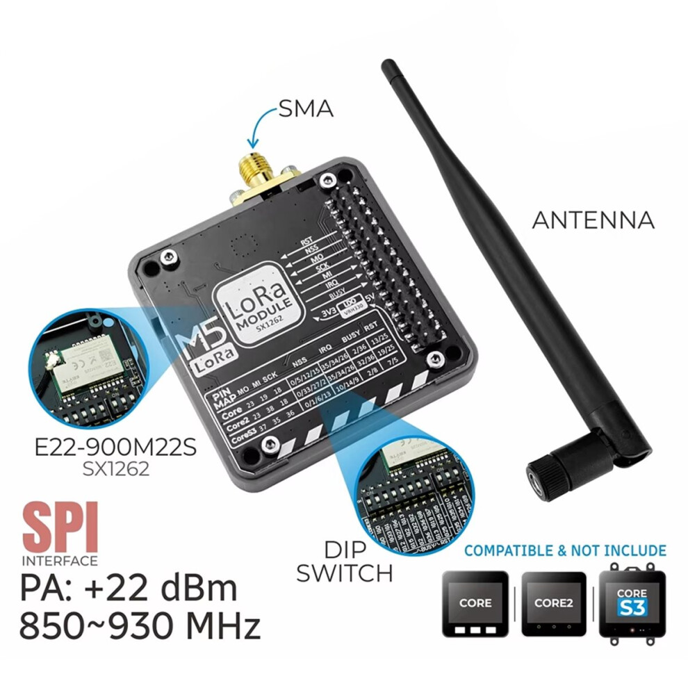 Meshtastic WiFi LoRa V1.2 Dev-Board 868MHz ESP32 SX1262 E22-900M22S ...