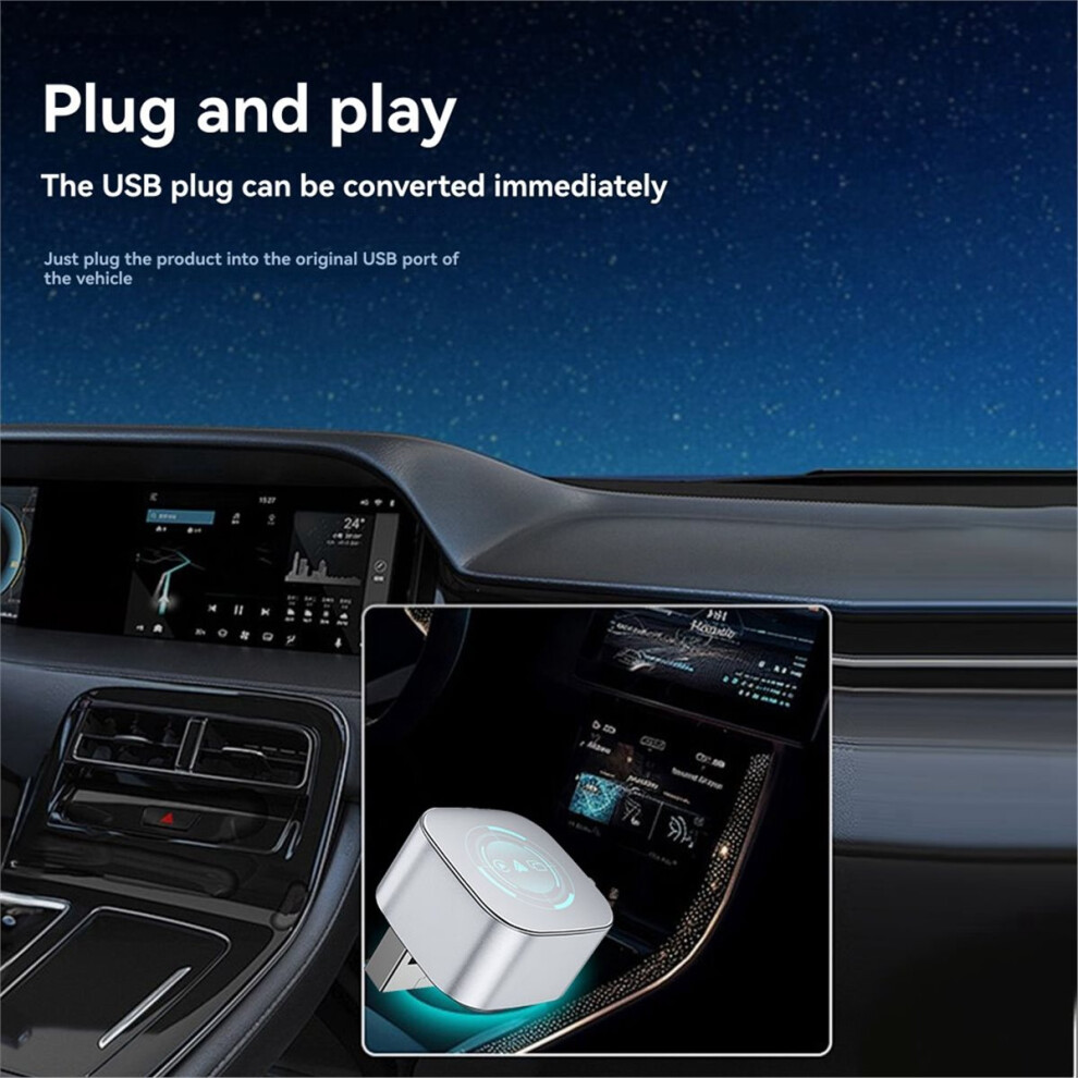 Wireless Carplay 3in1 Android Auto Smart Carplay Box USB Dongle Adapter ...