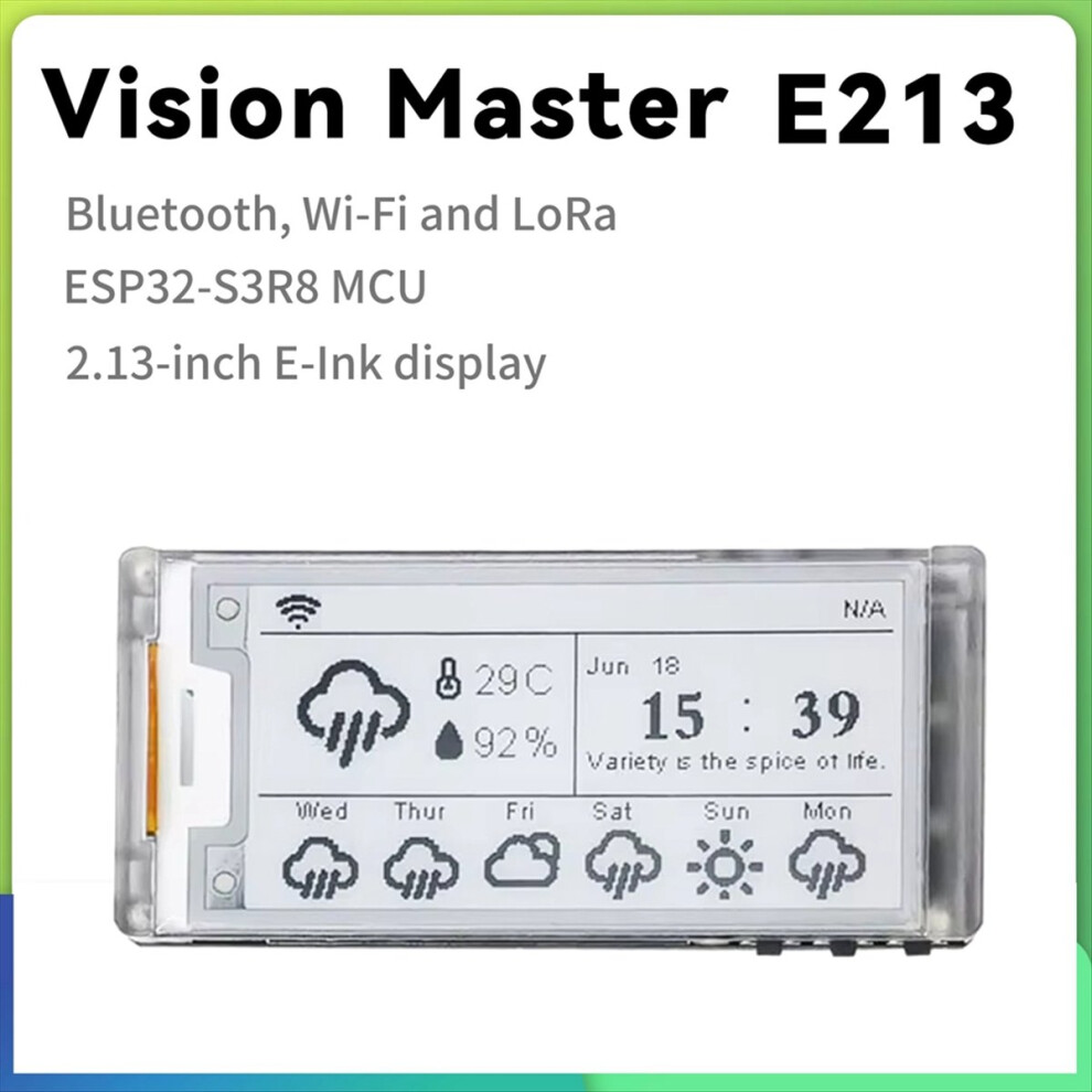 868 MHz Vision Master E213 Meshtastic 2,13 Zoll Schwarzweiß-E-Ink ...
