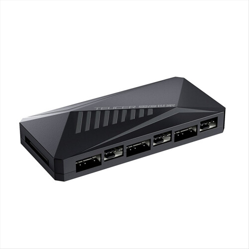 LP-6P ARGB PWM HUB 3 in 1 Controller 6 Way Splitter 4Pin PWM PC Case ...